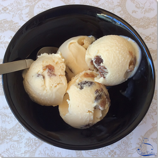 Helado de Ron con Pasas - ChikiCakes - Sin Lactosa - Rum raisin ice cream